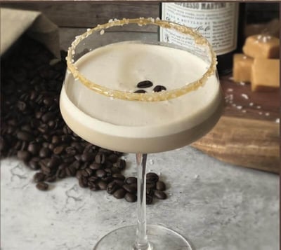 Salted Caramel Latte Martini | Roaster's Daughter